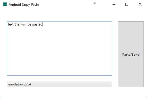 Paste Text On Android Emulator Stack Overflow
