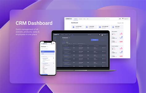 Crm System Dashboard Behance