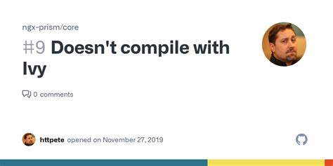Doesnt Compile With Ivy · Issue 9 · Ngx Prismcore · Github