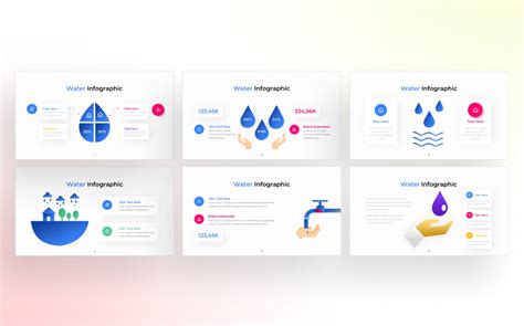 Water PowerPoint Infographic Template For