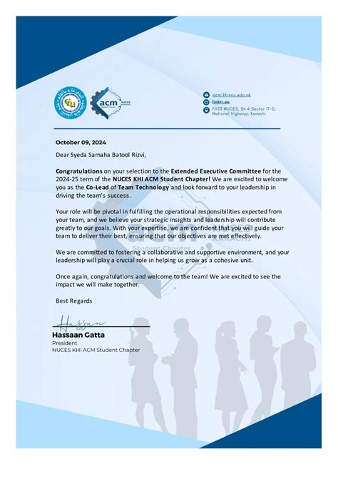 syeda samaha batool rizvi on linkedin acm leadership techlead fastnuces acm2024