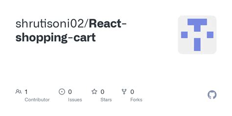 github shrutisoni02 react shopping cart