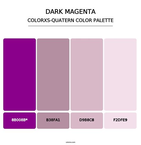 Dark Magenta Color Palettes