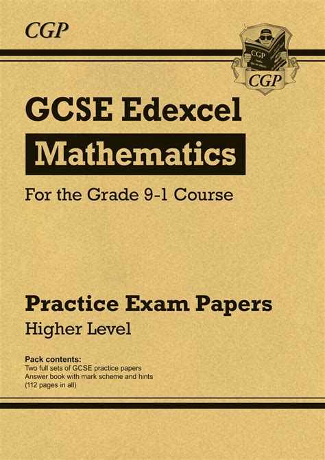 Gcse Maths Edexcel Exam Practice Workbook Higher Includes Video Solutions And Answers Cgp Books