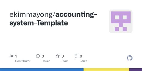 Github Ekimmayongaccounting System Template