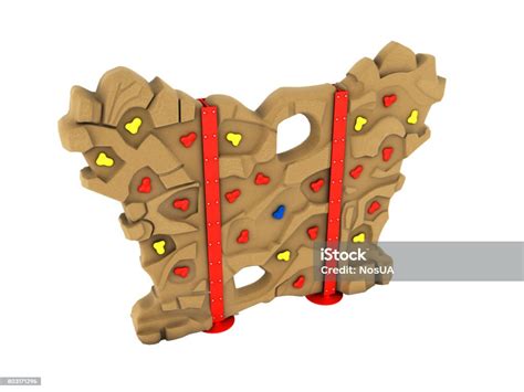 흰색 배경에서 등산 3d 렌더링에 대 한 어린이 벽 3차원 형태에 대한 스톡 사진 및 기타 이미지 3차원 형태 남자 높은 곳 Istock