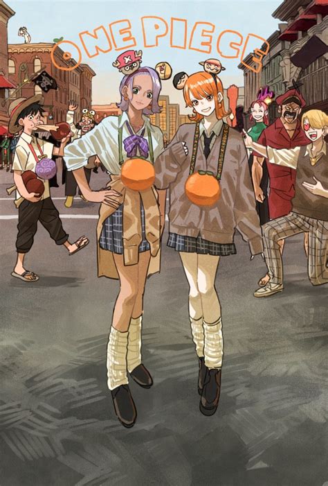 Takeuchi Ryousuke Bellemere Genzo One Piece Johnny One Piece Monkey D Luffy Nami One