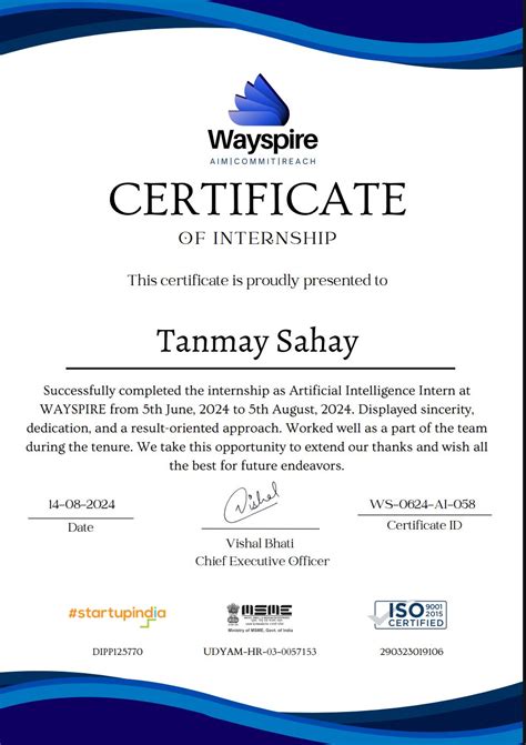 Completed My 2 Months Internship Program On Artificial Intelligence