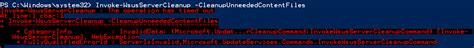 Wsus Cleanup Timeout When Deleting Unneeded Update Files Server Fault