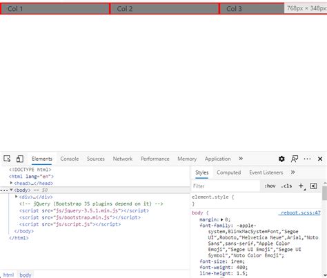 Javascript I Have A Problem With Bootstrap Grid System Not Changing The Columns Correctly