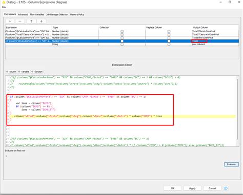 Column Expressions If Inside The True Values Its Possible Knime