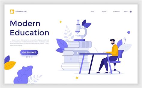 현대 교육 과학 연구 학술 지식의 개념 프리미엄 벡터