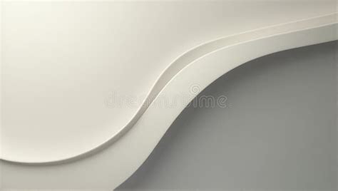 Curved White Lines Create A Modern Abstract Design On A Smooth Surface In A Minimalist Setting