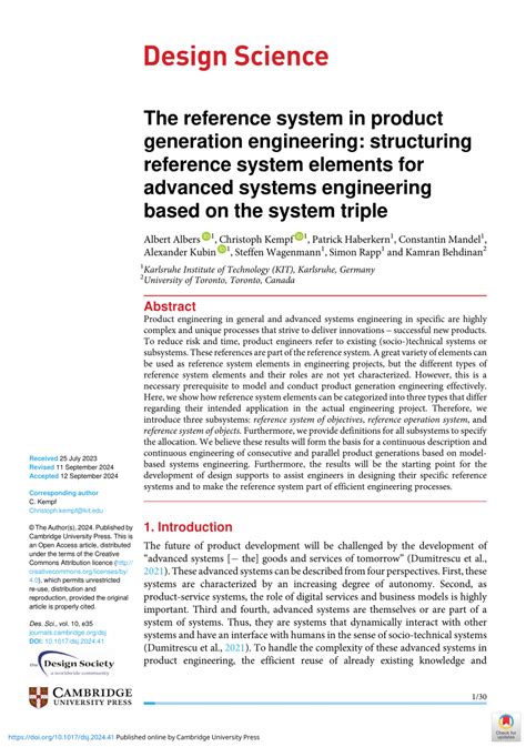 pdf the reference system in product generation engineering