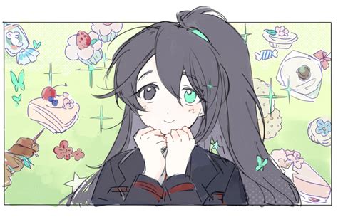 Safebooru 1boy Aqua Eyes Black Coat Black Eyes Black Hair Bug