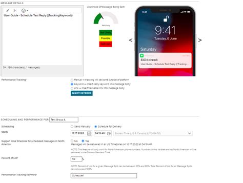 Schedule Variable Configuration