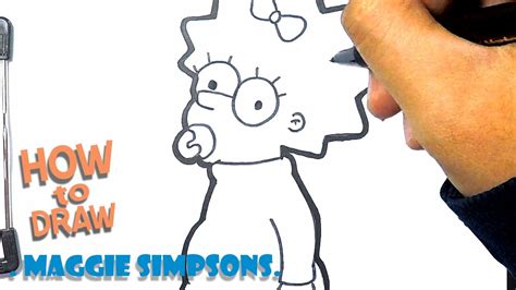 How To Draw Maggie Simpsons Easy Drawing The Simpsons Cartoon