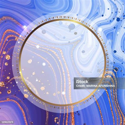 골드 프레임 벡터 라운드 프레임입니다 그라데이션 아름다운 대리석 배경 비문에 대 한 장소 3d 골드 효과 0명에 대한 스톡 벡터 아트 및 기타 이미지 Istock