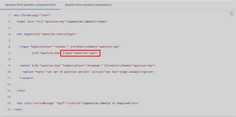 Dynamic Form Example With Type Error · Issue 31446 · Angularangular