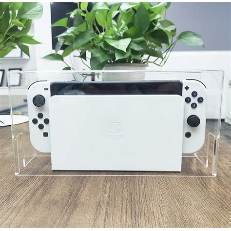 【現貨不用等】ns Switch 主機透明防塵罩 高清 Oled適用 防塵 透明 展示架 防塵罩 壓克力罩 壓克力保護殼 蝦皮購物