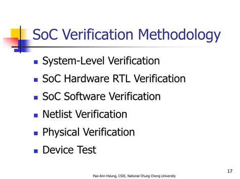 Ppt Soc Verification 晶片系統驗證 Powerpoint Presentation Free Download Id 3812346