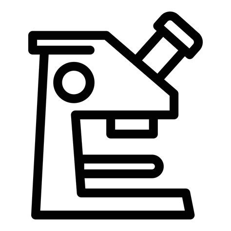 Laboratory Microscope Icon Outline Style 14360465 Vector Art At Vecteezy
