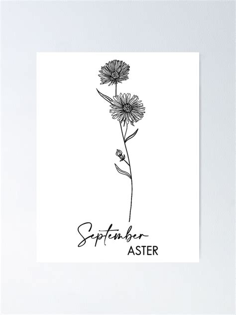September Birth Month Flower Svg Birthday Flower Png Hand Ph