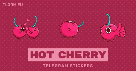 Hot Cherry Animated Sticker Set For Telegram