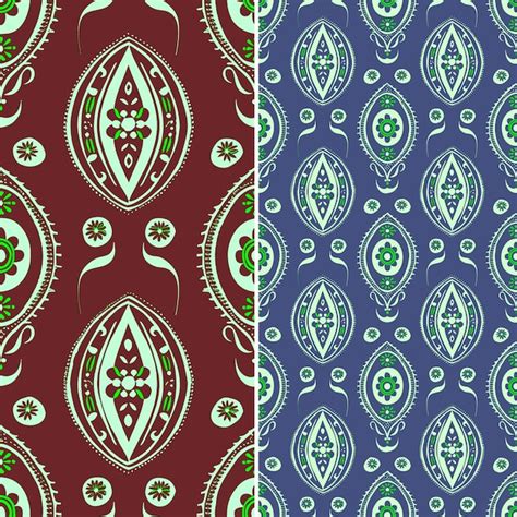 Premium Psd Four Different Patterns Of Different Colors And Shapes