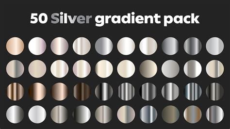 Premium Vector 50 Silver Gradient Pack