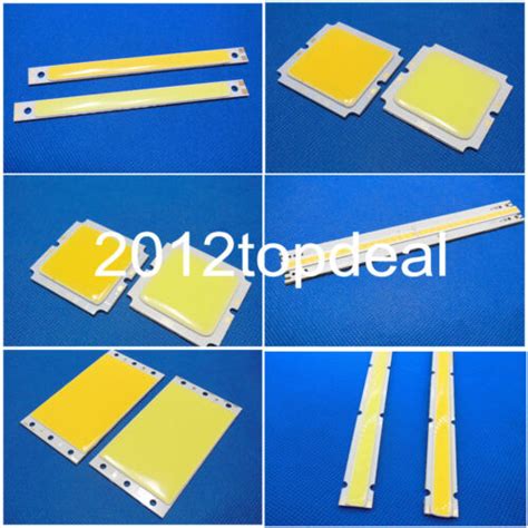 W Cob Led Square Strip Light Lamp Bead Chip Diy Dc V Long Life Ebay