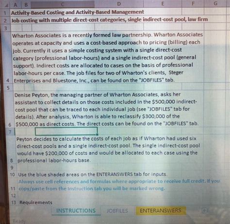 Solved 1 Calculate The Revised Indirect Cost Allocation