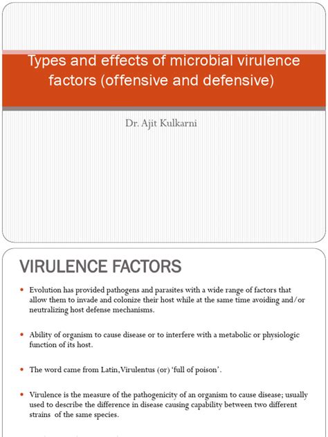 7 Types And Effects Of Microbial Virulence Factors Offensive And