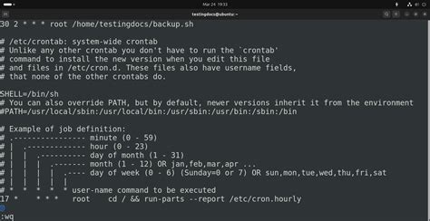 Linux Crontab File Testingdocs