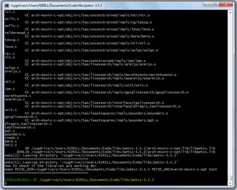 0206 Compilation PETSc Windows Wiki Kirill Terekhov INMOST GitLab