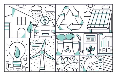 생태 개념입니다 디자인을 편집하고 색상을 변경할 수 있습니다 개념에 대한 스톡 벡터 아트 및 기타 이미지 개념 기후 변화 기후 행동 Istock