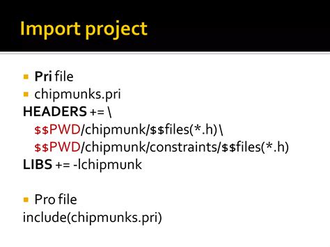 Qt Qmake Advanced Ppt