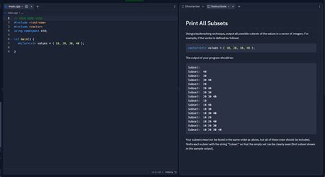 Solved Your Subsets Need Not Be Listed In The Same Order As Chegg Com