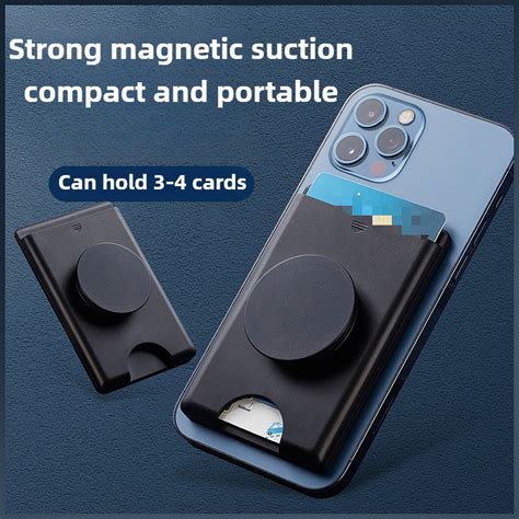 New Universal Magnetic Card Holder With Silicone Griptok For Magsafe