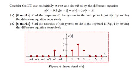 solved consider the lti system initially at rest and