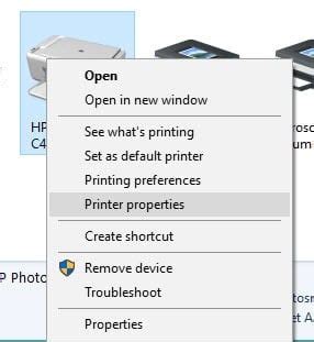 Windows Printer Sharing