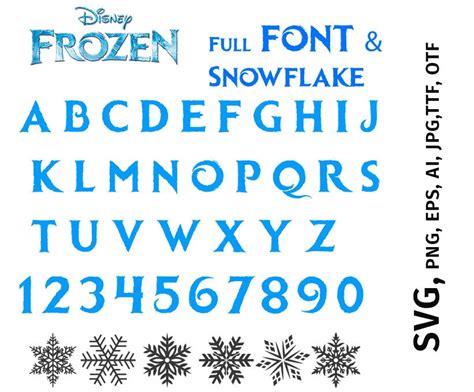 Disney Frozen Font