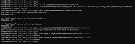Sk Am62a Lp Facing Error And Not Able To Run The Ipcnotifyecho Example Program On The Sk
