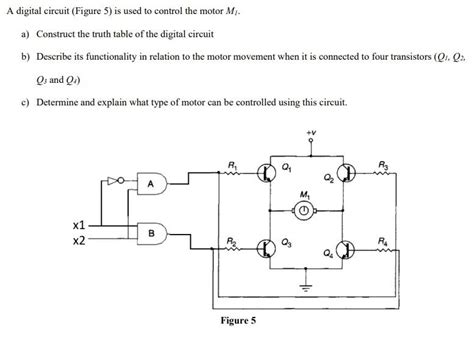 Solved A Digital Circuit Figure Is Used To Control The Chegg Com
