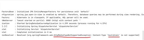 HttpMediaTypeNotSupportedException In Spring Boot