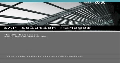 Doc Sap Maxdb Apply Patches Dokumentips