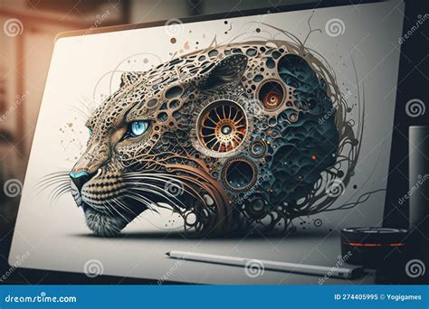 Striking Image That Showcases The Capabilities Of Ai Such As A Machine