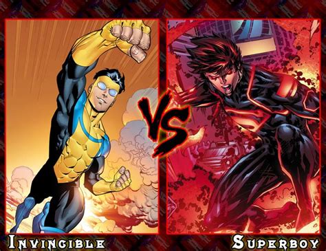 Invincible Vs Superboy Comic Book Cover