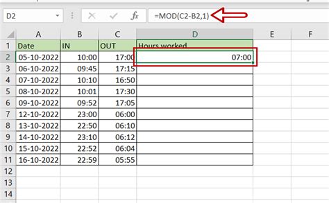 How To Calculate Hours Worked In Excel Using A 24 Hour Clock Spreadcheaters