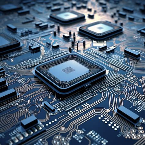 Premium Ai Image Computer Processors Cpu Microchip Circuit Board Digital Chip Integrated